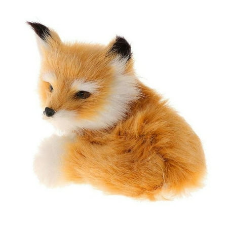 Small Simulation Fox Plush Toy Cute Mini Stuffed Animal Small ...