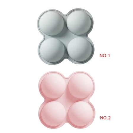 6 Cavity Half Ball Mold Candy Ice Cube DIY Silicone Jelly Candy Ice ...