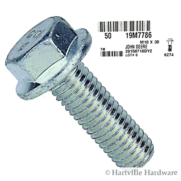 John Deere Original Equipment Screw #19M7786 - Walmart.com