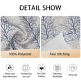 Abstract Blue Round Tablecloth 54 inches Tree Branch Pattern Waterproof ...