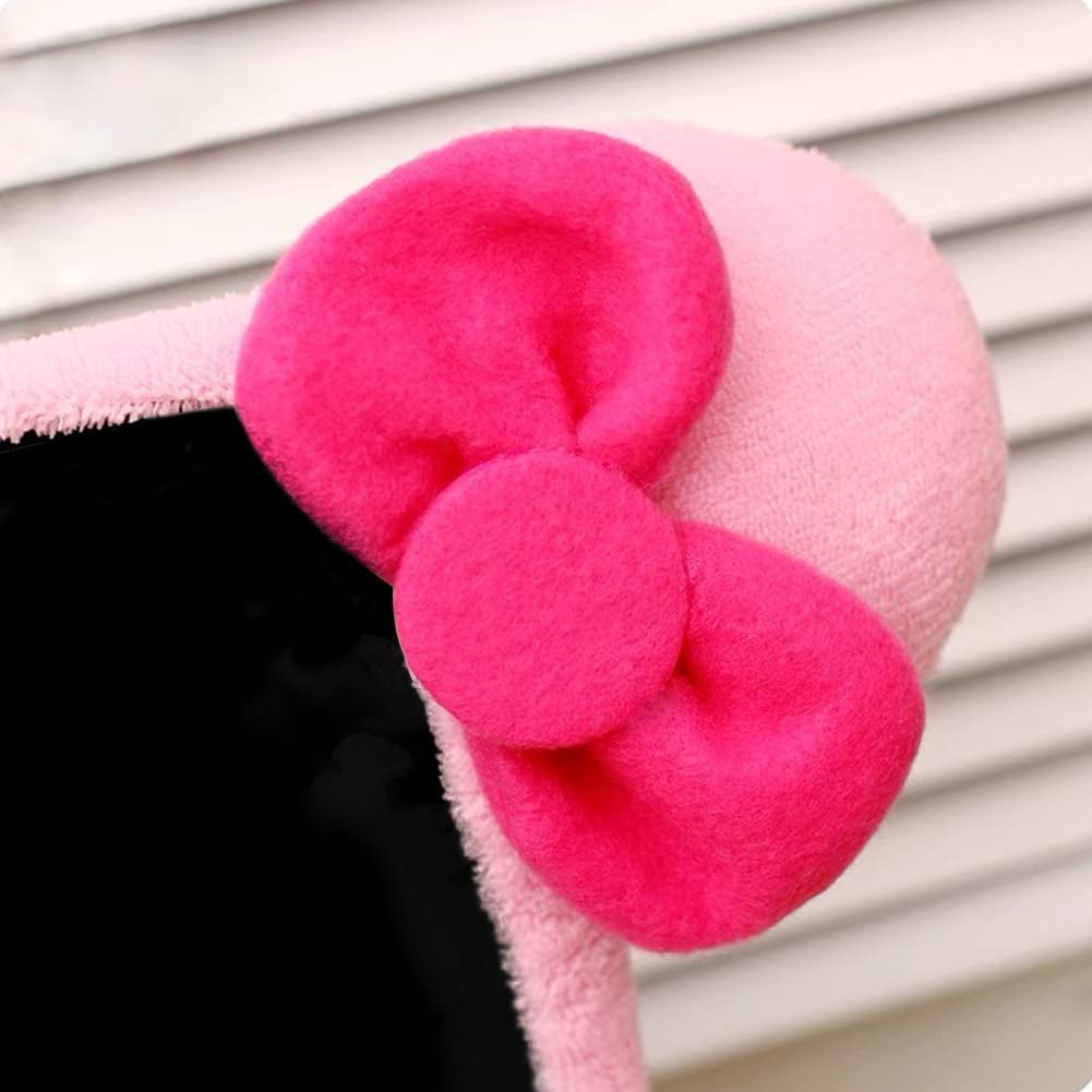 20''-29'' Computer Monitor Cover with Cat Ear Design Furry Kawaii Pink ...