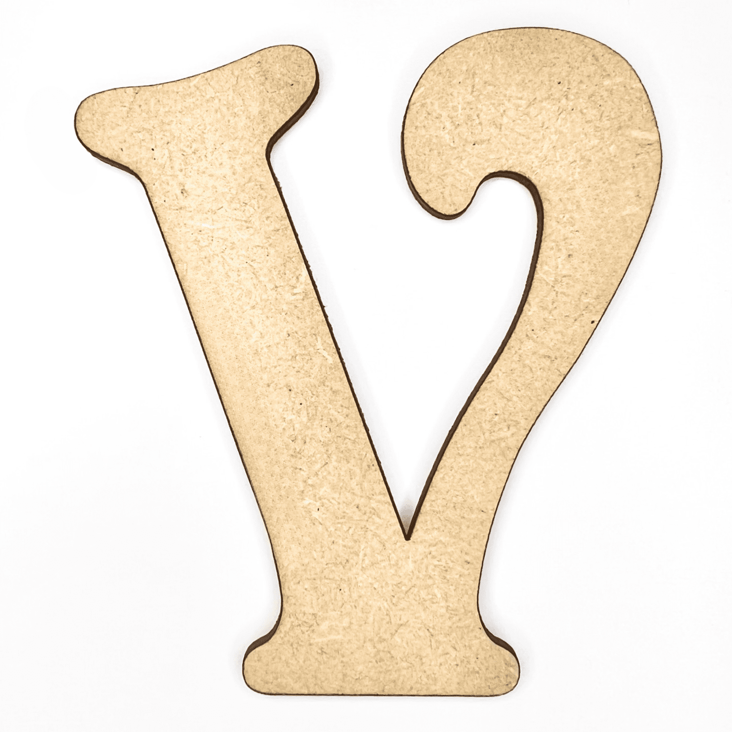 5" Tall MDF Letter V | 1/4" Thick | Krafty Supply Letters | Beltorian ...