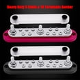 Ampper Power Distribution Block Bus Bar 12V, 3 x M8 (5/16") Studs & 10 ...