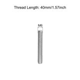 Uxcell Fully Threaded Rod M6 x 40mm 1mm Thread Pitch 304 Stainless ...