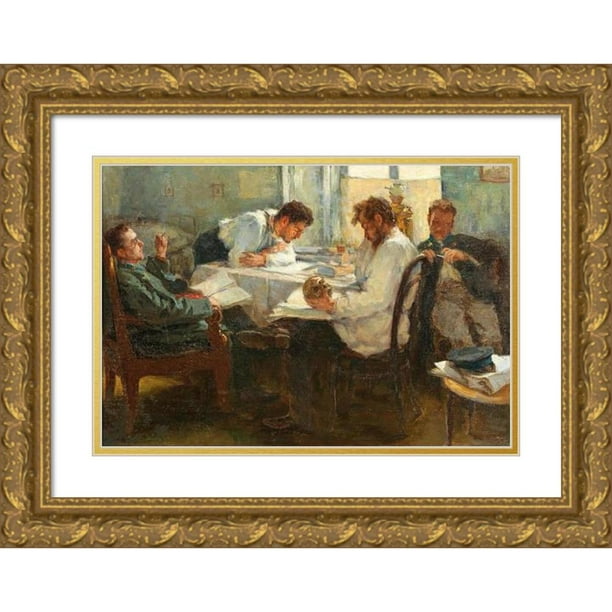 Leonid Pasternak 18x14 Gold Ornate Wood Frame and Double Matted Museum ...