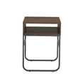Manor Park Modern Curved Leg End Table, Dark Walnut - Walmart.com