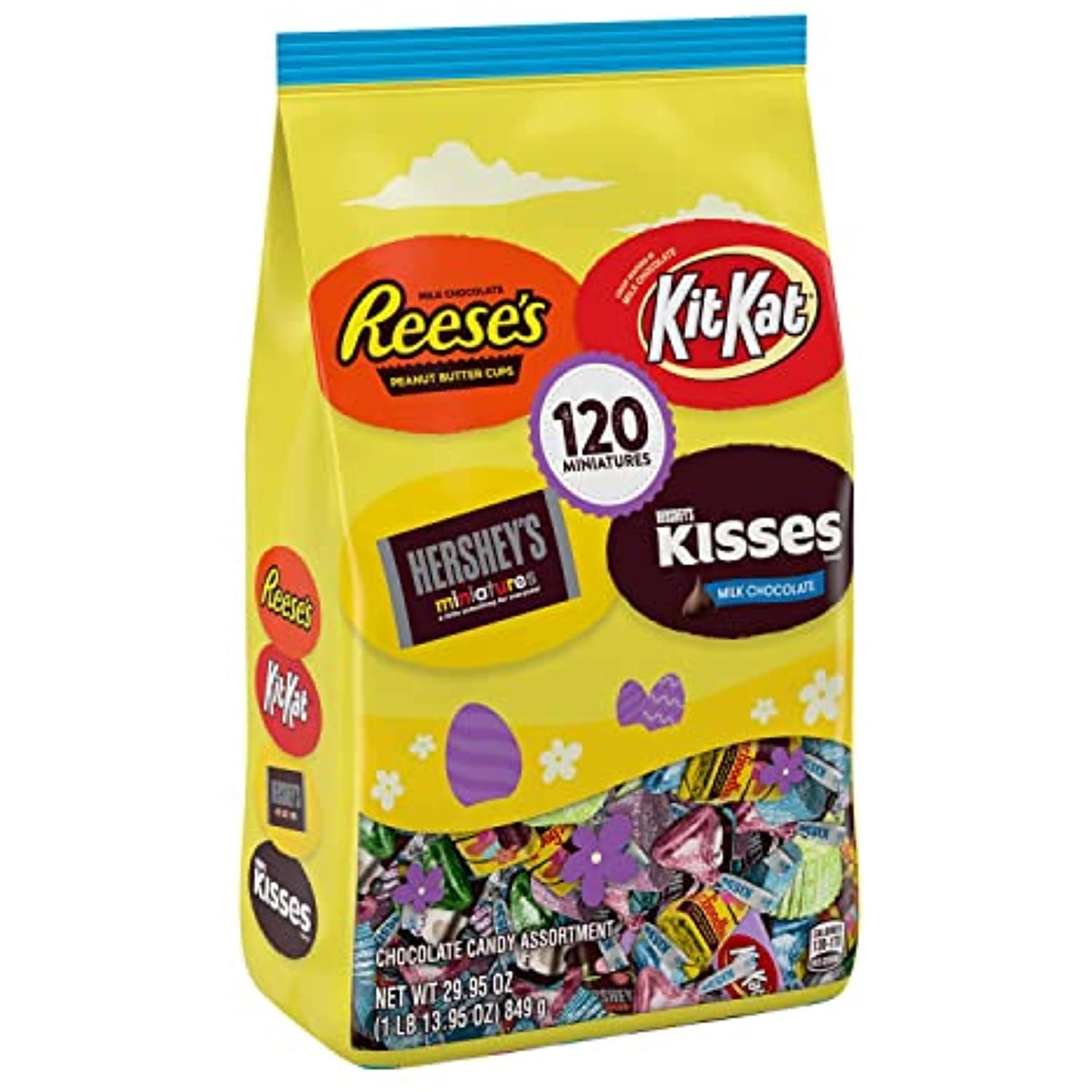 Reeses, Kit Kat And Hersheys Miniatures Chocolate Assortment Candy ...