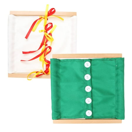 Montessori Bow Tying Buttoning Frames for Baby Early Development Tool ...