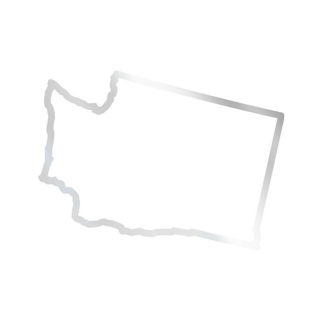 Washington Outline Sticker Decal Die Cut - Self Adhesive Vinyl - Weatherproof - Made in USA ...