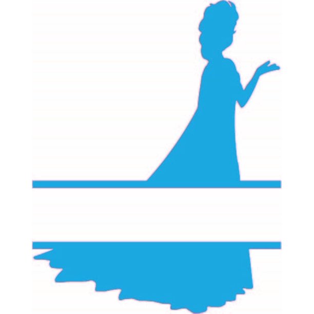 Elsa Frozen Disney Cartoon Character Border Decors Wall Sticker Art ...