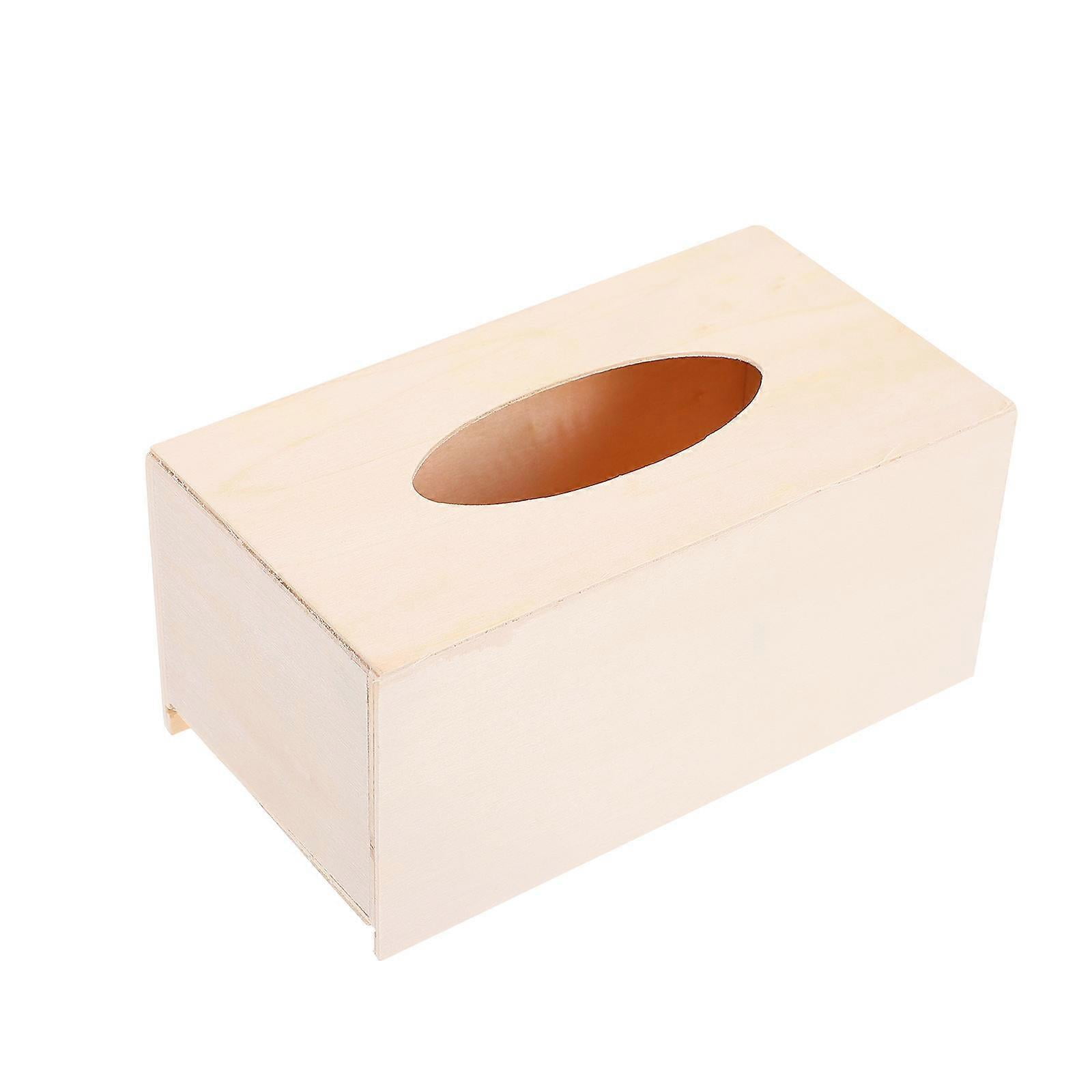 Khaki DIY Tissue Boxes for Kids Playing Made of Plastic 2pcs ...