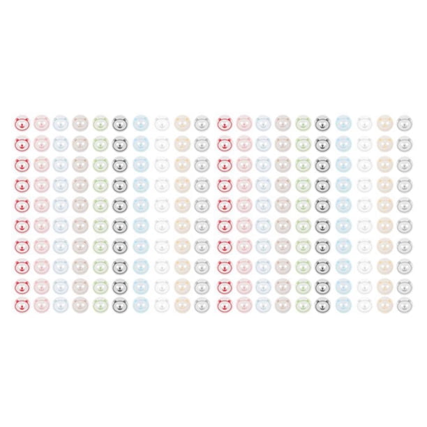 Youkk 150piece Impact-resistant Plastic Buttons For Clothes Non ...