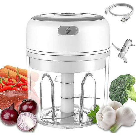 Mini Garlic Grinders Mixer Blender Usb Electric Chopper Machine Kitchen ...