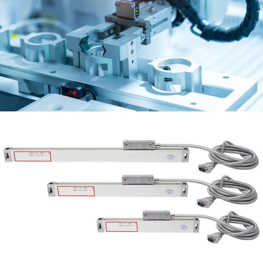 Escala lineal de lectura digital, 3 piezas, escala lineal, codificador lineal CNC, escala lineal ...