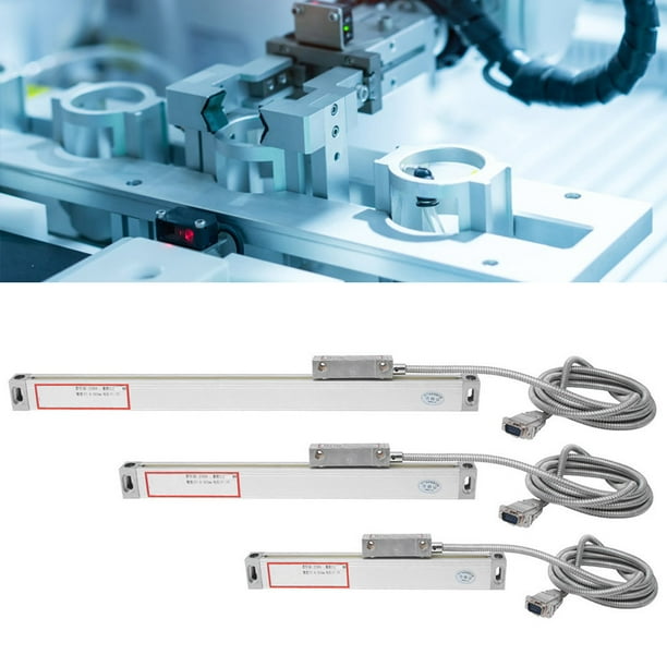Escala lineal de lectura digital, 3 piezas, escala lineal, codificador lineal CNC, escala lineal ...