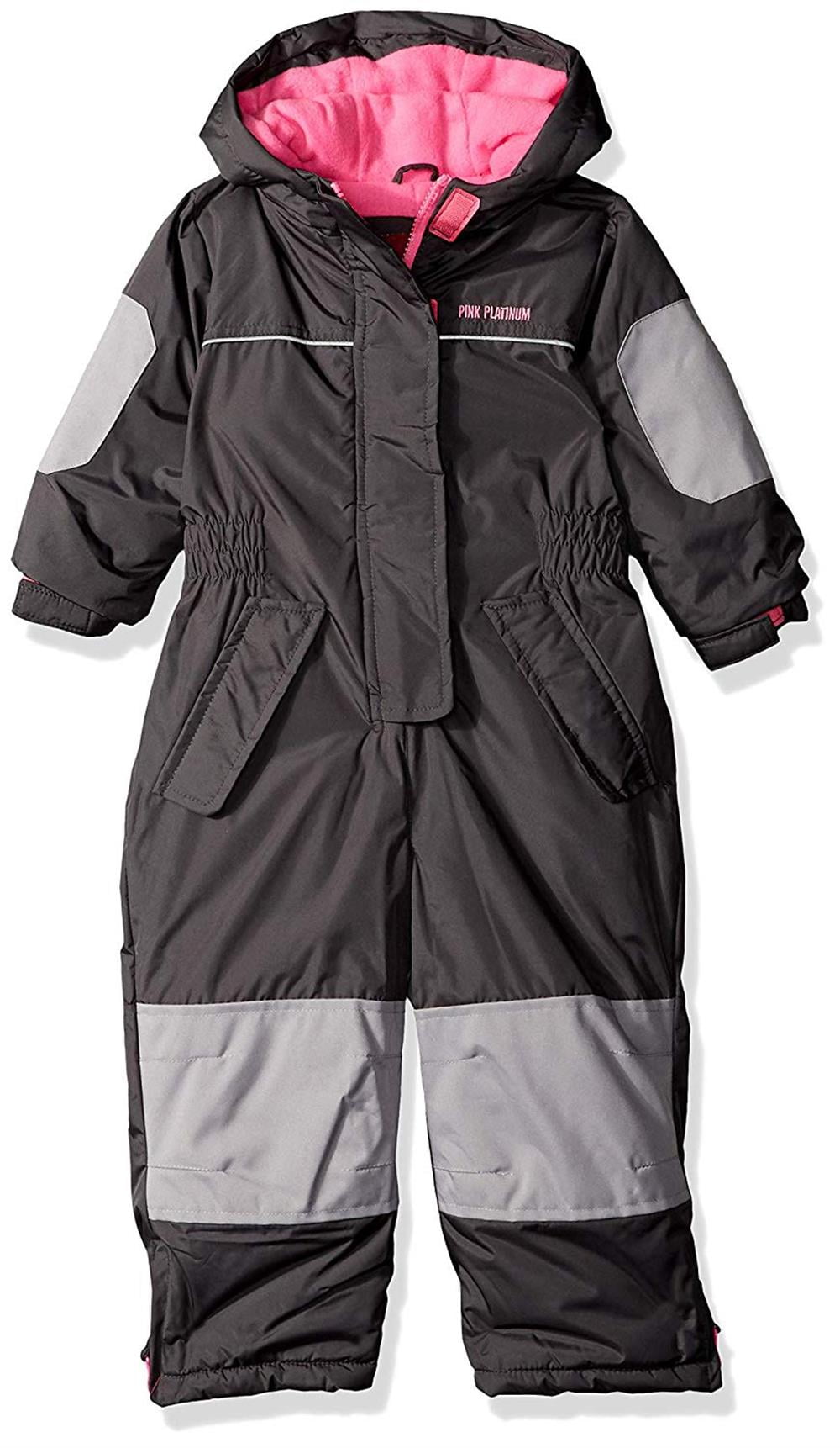 Pink Platinum Girls 12-24 Months Snowmobile Snowsuit (Charcoal 18 ...
