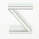 GDF Studio Adu Mirrored Z Shaped Side Table - Walmart.com