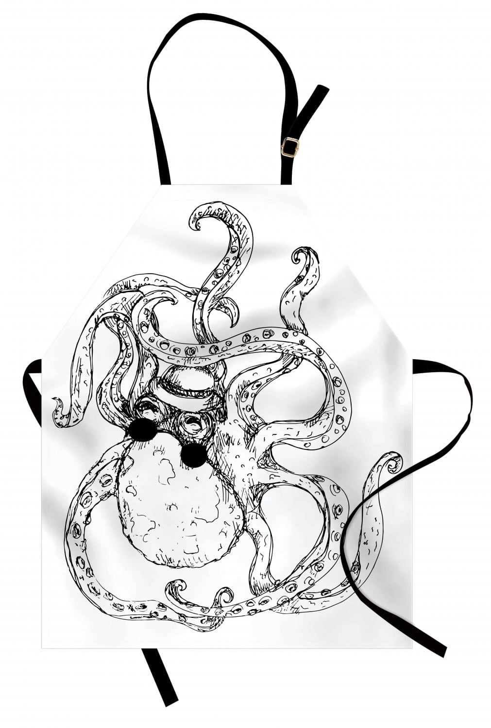 Octopus Apron Hipster Octopus Tattoo Style Artwork Undersea Creature ...