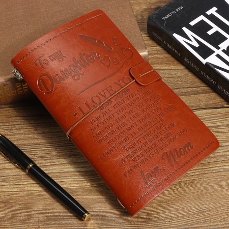Classic Retro Vintage Leather Bound Blank Pages Notebook Note Journal ...