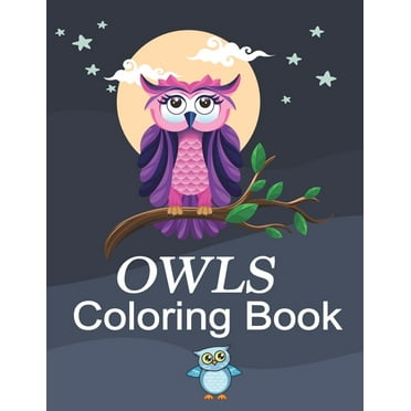 Wise Owl Nature Coloring Book: Pattern Coloring Pages (Paperback ...