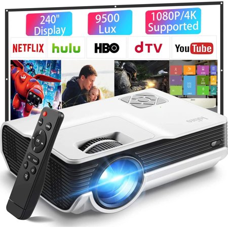 Hantdan Mini Projector,2022 Upgraded HD Home Projectors, 240 inch ...