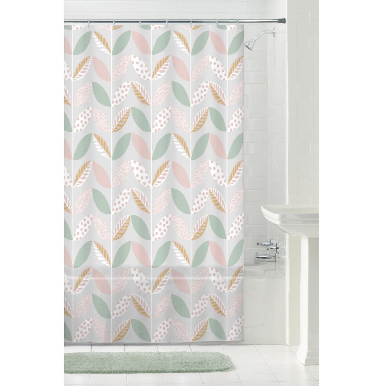 Click here for Mainstays Recycled Peva Decorative Shower Curtain... prices