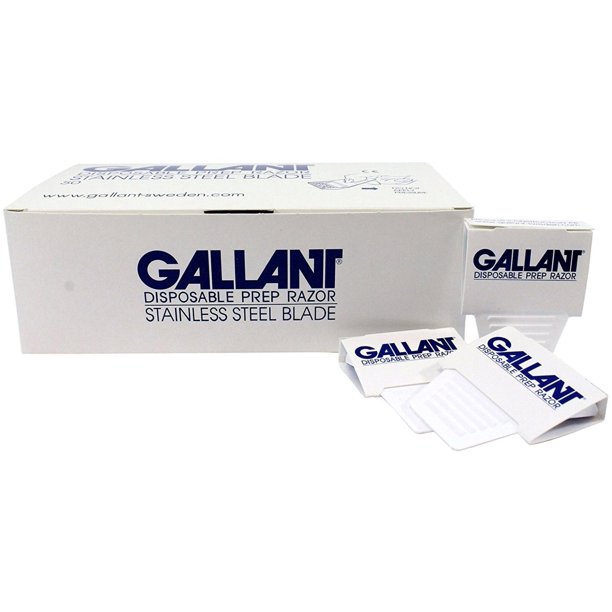 Gallant Disposable Prep Razors - Box of 50 By Brand Gallant - Walmart.com