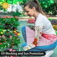 Numjaw Gardening Sleeves for Women Farm Sun Protection Ice Silk Thorn Proof Cooling Arm Sleeves ...
