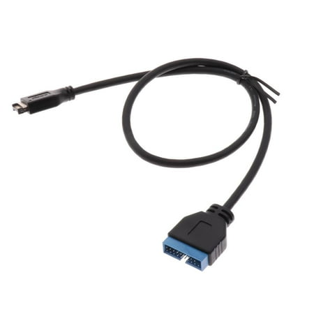 20cm Black USB 3.1 Front Panel Header to USB 3.0 20Pin Extension Cable ...