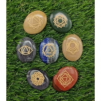 Kritne Reiki Stone Set, Chakra Stone, 7Pcs/Set Engraved Spiritual ...