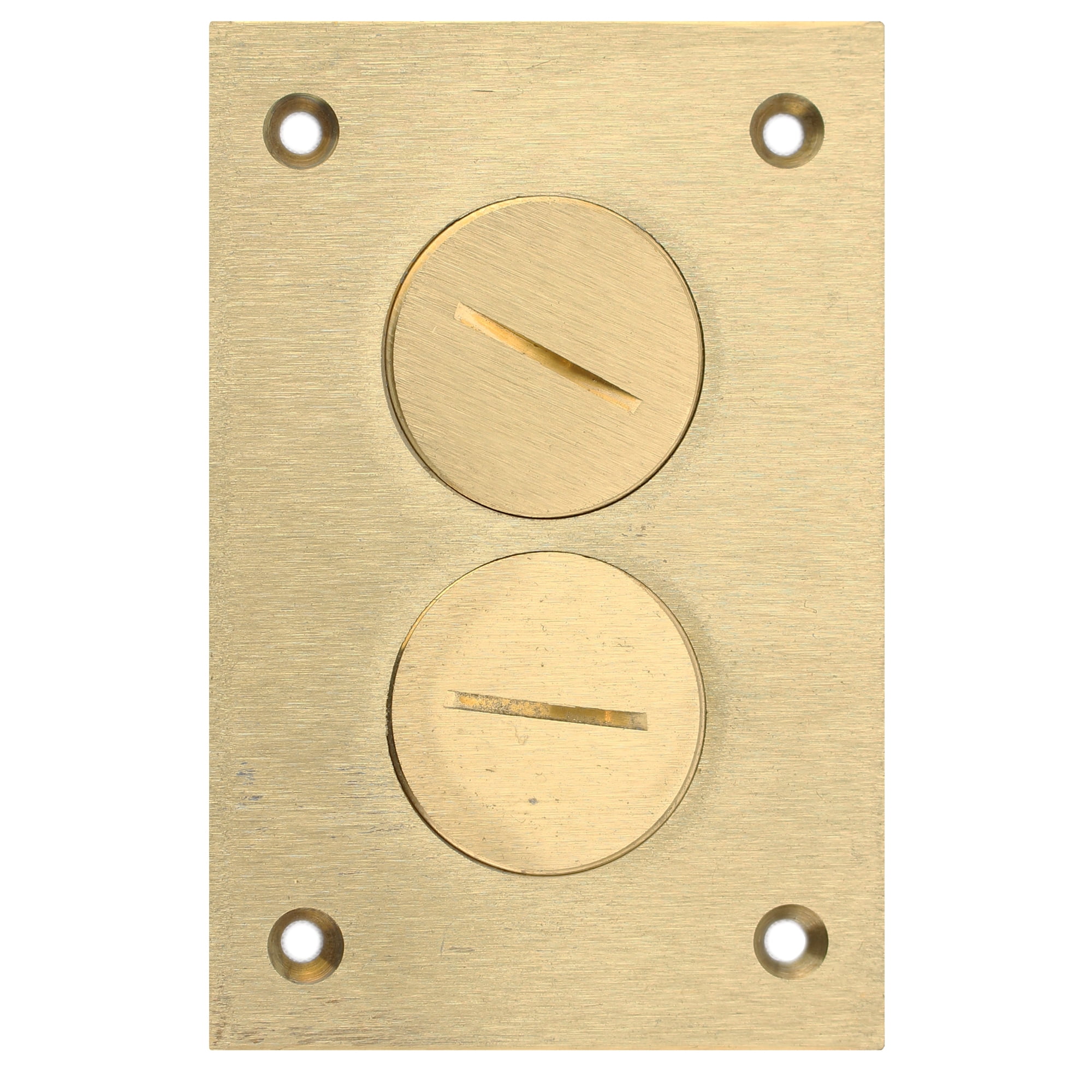 Thomas & Betts P 64 DU Floor Box Cover Plate Duplex Brass Steel City ...