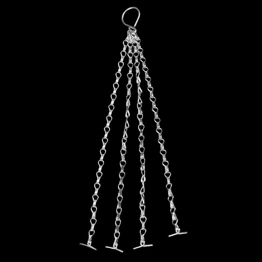 1/3Pcs Hooks Flower Pot Pendant Black/Silver 4 Strand Replacement Plant ...
