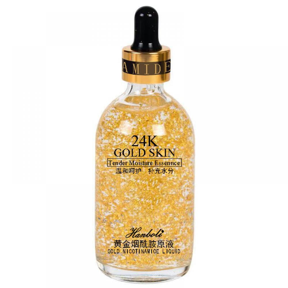 24K Gold Tense Moisture Essence Pure Hyaluronic Acid Serum Anti-wrinkle ...