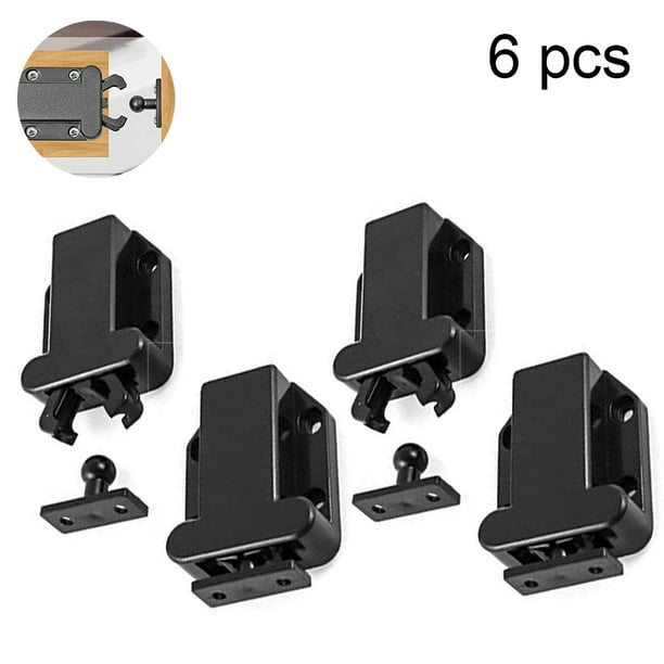 6 pieces push catch catch spring catch with screws, door latch with ...