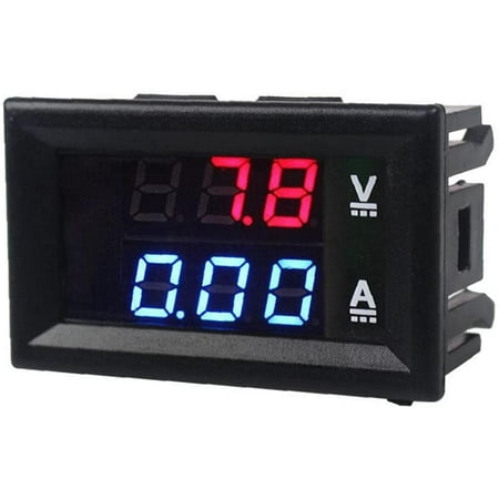 Mini Digital Voltmeter Ammeter Dc 100v 10a Panel Amp Voltage Current ...