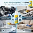 Borikise Foam Cleaner All Purpose, 4-in-1 Multi-Enzyme Cleaning Spray ...