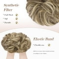 Messy Bun Beach Blonde Hair Piece Human Hair Blonde – Natural Soft Updo ...