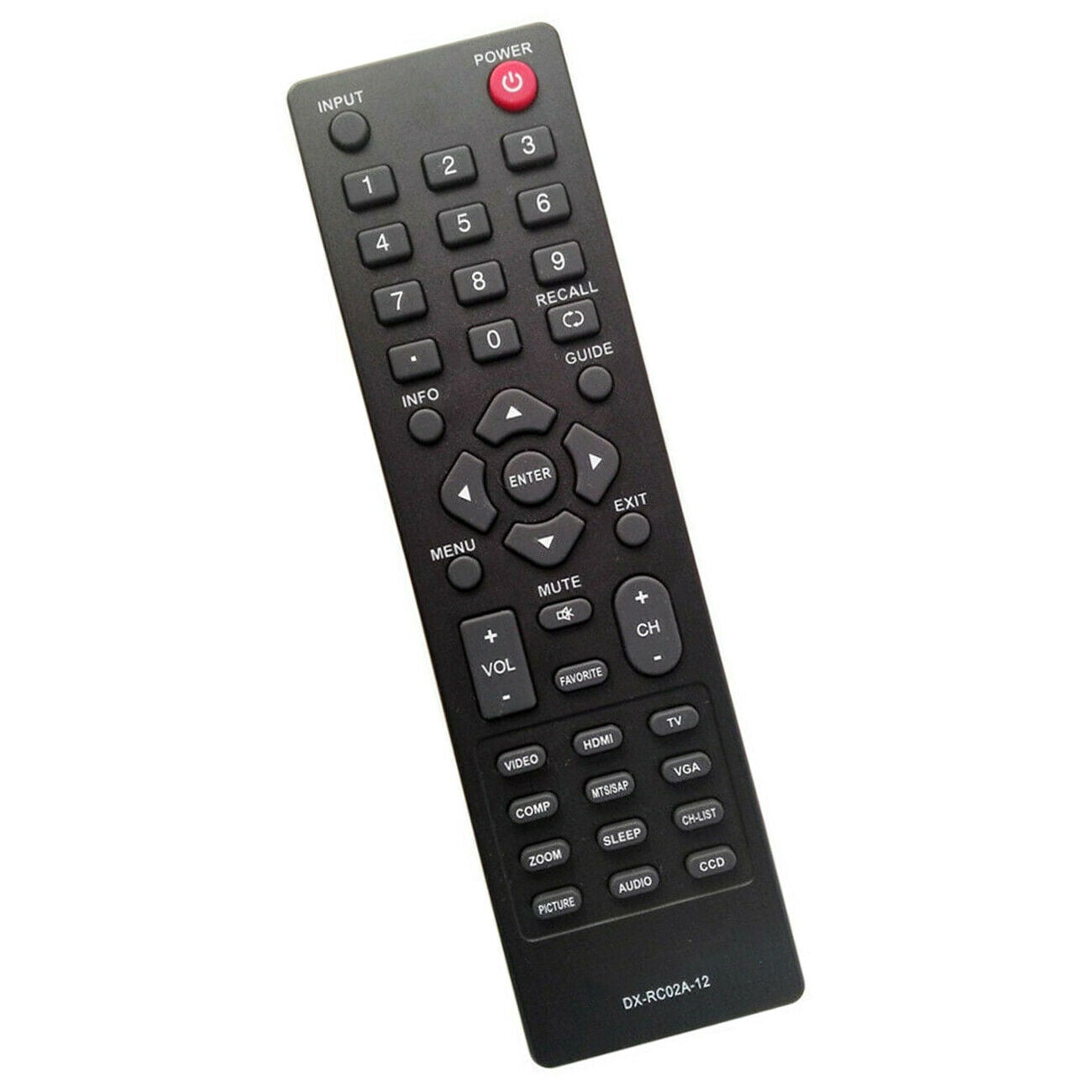 New DX-RC02A-12 Remote for Dynex LCD TV DX-32L100A13 DX-55L150A1Z DX ...