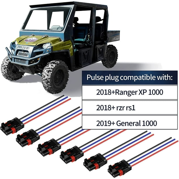 12 Pieces Pulse Power Connector Plug Pigtail Compatible with Polaris ...