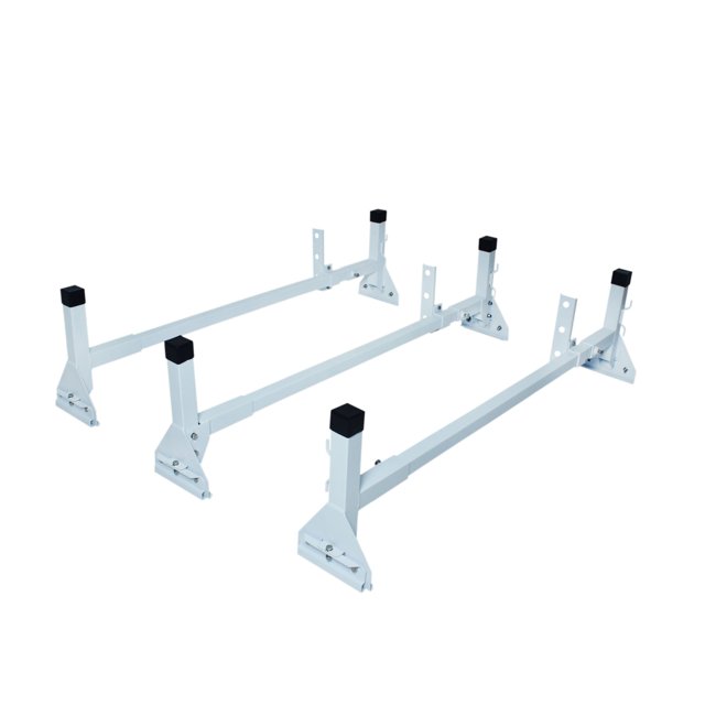 AA-Racks Aluminum Universal Fullsize Van Three Bar Rain Gutter Roof ...