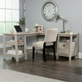 Pemberly Row Transitional Engineered Wood L-Shaped Writing Desk in ...