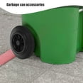RENACLIPY 2Pcs Garbage Can Wheel Replacement Black Rubber Plastic for ...