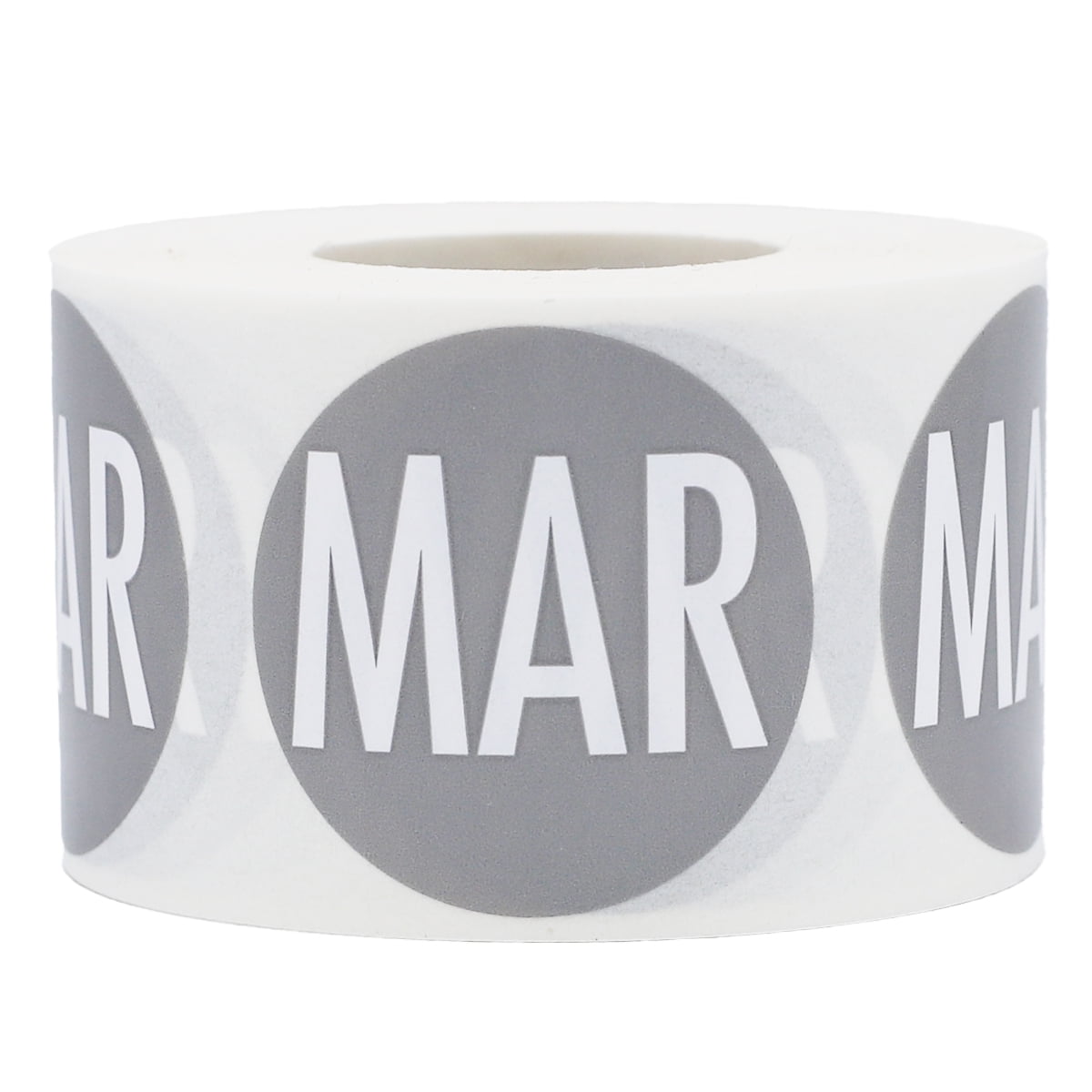 Grey March Months of the Year Circle Sticker | 1.5" Inches Round | 500 ...