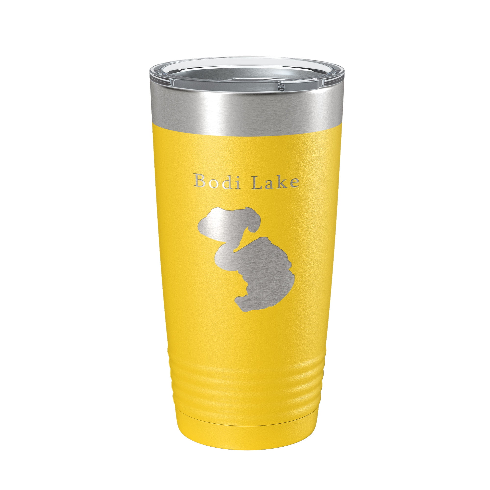 Bodi Lake Map Tumbler Travel Mug Insulated Laser Engraved Coffee Cup ...