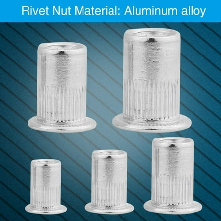 Threaded Insert, 86Pcs/Set Blind Rivet Nuts, M3-M8 Aluminum Alloy Rivet ...