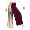 Aislor Women Metallic Praise Worship Dance Pants Color Blocking Wide ...
