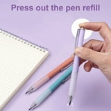 Ballpoint Pens Black Ink, Retractable Ink Writing Pen Office 1mm Ball ...