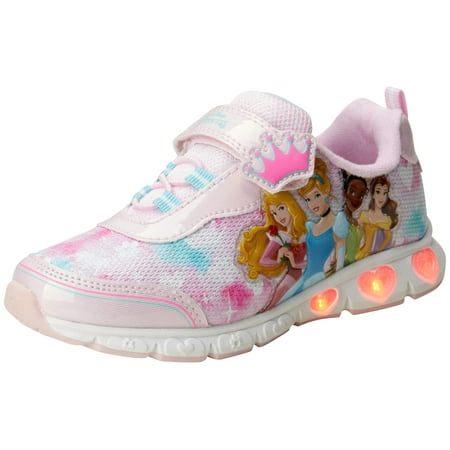 Disney Girls? Princess Shoes - Slip On Laceless Light-Up Sneakers ...