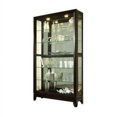 Chocolate Cherry Curved Corner Curio - Walmart.com