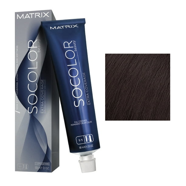 Matrix Socolor Extra Coverage LARGE Haircolor (3 oz) - 504NA - Dark ...